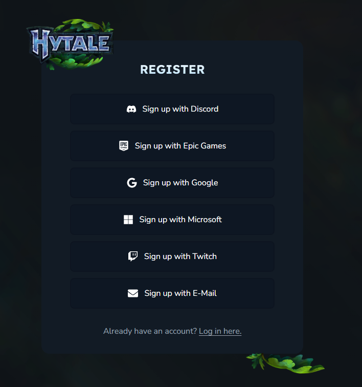 How to Create a Hytale Account – Hypixel Studios